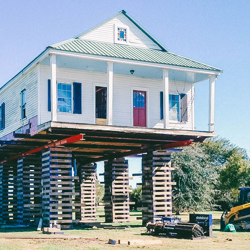 House floated off foundation during hurricane, Davie Shoring came to ...